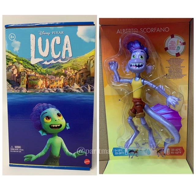 DISNEY PIXAR LUCA : Alberto 7” Posable Figure With Color Change (SHIPS ...