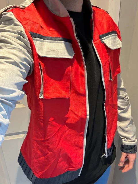 MARTY MCFLY BACK to the Future 2 Jacket Cosplay Costume Suit - Adult £ ...