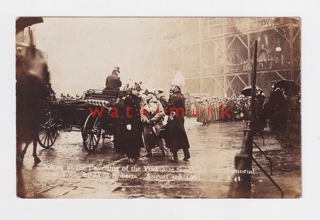 YORKS UNVEILING WAR MEMROIAL LORD ROBERTS Chadwick & Allen RP PC 1905 ...