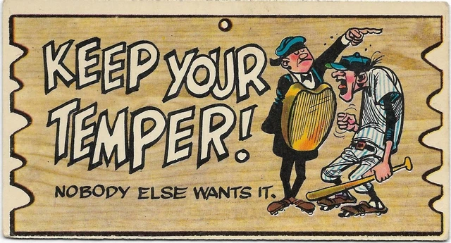 VINTAGE WACKY PLAK (53) Keep your temper $5.00 - PicClick AU