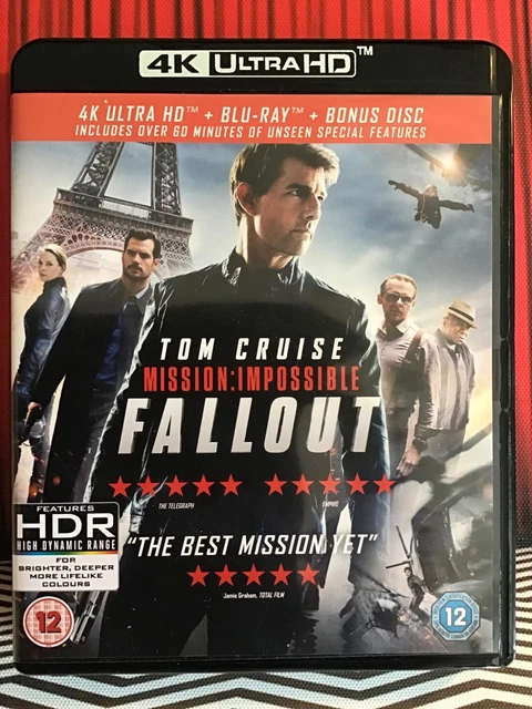 MISSION: IMPOSSIBLE - FALLOUT (4K UHD Blu-ray) 3-Disc. TOM CRUISE £3.35 ...