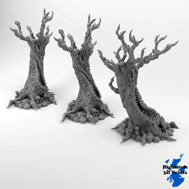 VOMITING TREES SCATTER Terrain Tabletop Gaming DnD 3DPrint 32/28/20/15 ...