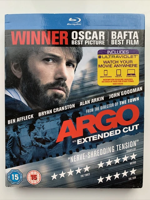 ARGO EXTENDED CUT Blu Ray 2012. Ben Affleck, Bryan Cranston, John ...