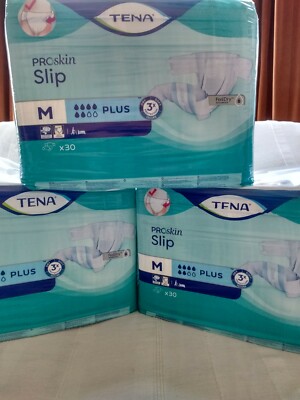 TENA MEDIUM INCONTINENCE slips (nappies) - 3 packs of 30 = 90 Proskin ...