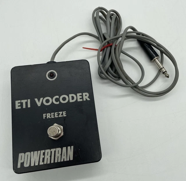 ETI VOCODER BY POWERTRAN FREEZE SWITCH PEDAL - Incredibly Rare - 1980s ...