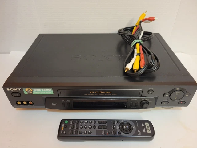SONY SLV-71 VHS/VCR Player Hi-Fi Stereo VCR With Remote Tested Works ...
