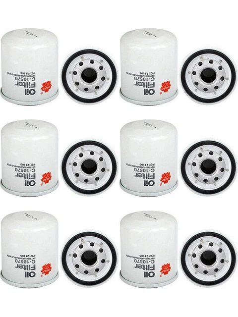 6 X SAKURA Spin-On Oil Filter C-10570 fits Mazda CX-5 2.5 KF AWD (KF4WL ...