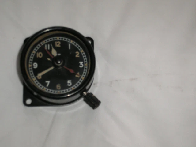 WWII MK.2D Aircraft Cockpit Clock AM Ref. 6A/1150 1941 dated Spitfire ...