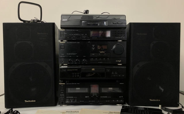 TECHNICS STACK SYSTEM With Speakers, Remotes Hi fi Separates PAT Tested ...