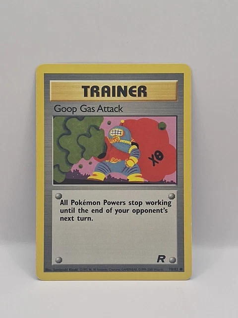 POKEMON CARD TRAINER Goop Gas Attack 78/82 Team Rocket Common WOTC £1. ...