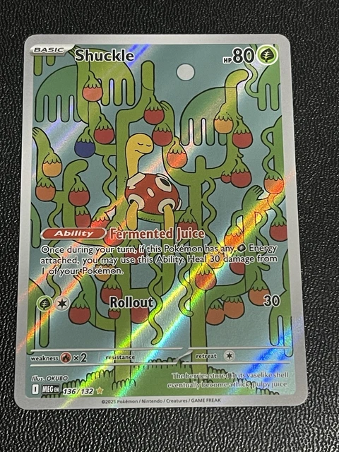 POKEMON TCG MEGA Evolution Shuckle 136/132 Illustration Rare Near Mint £1.13 - PicClick UK