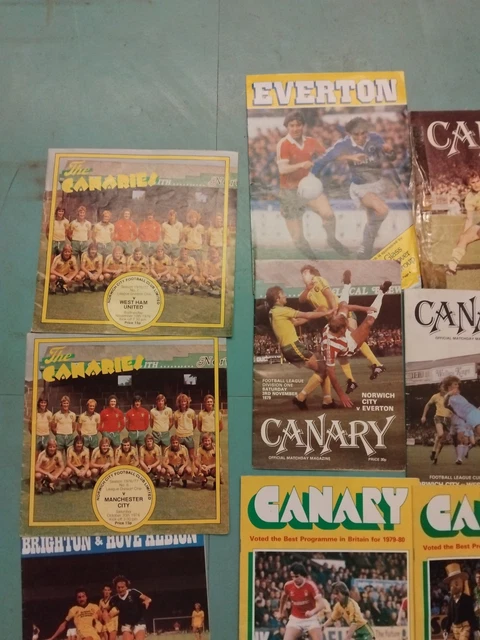 VINTAGE FOOTBALL PROGRAMMES 1970s/80s Bundle X 40 £18.00 - PicClick UK