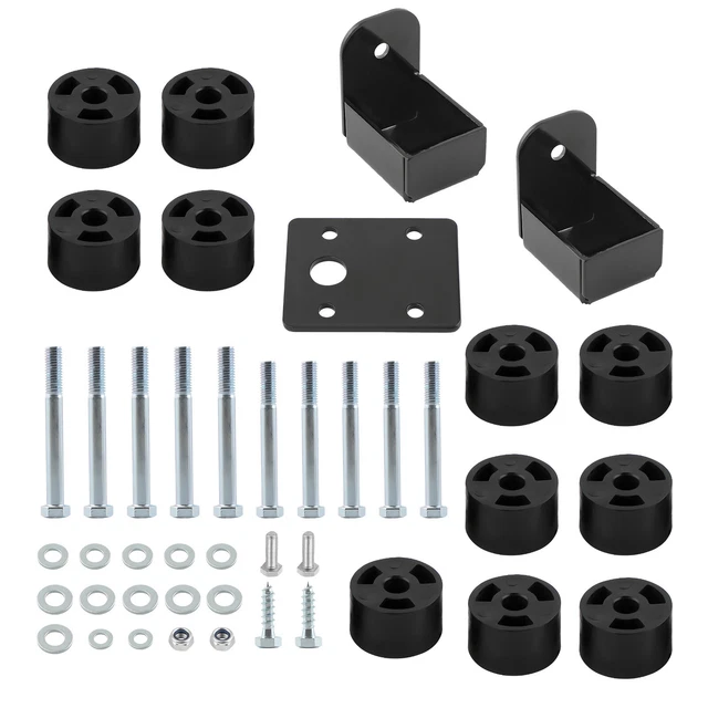 1.25&IN LIFT KIT Body Pucks & Brackets for Jeep Wrangler TJ 1997-2006 ...