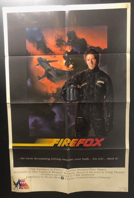 FIREFOX RARE US One-Sheet Movie Poster 80s Clint Eastwood Burt Reynolds ...
