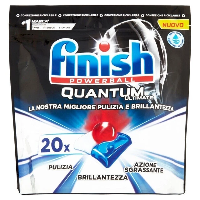 FINISH TABS LAVE-VAISSELLE 20 Pièces Quantum Ultim. Classic EUR 19,94 ...
