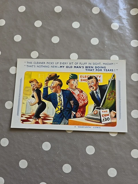 VINTAGE SAUCY SEASIDE Comic Postcard Bamforth Brown Triangle No 1554 ...