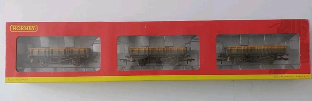 HORNBY R6416 DEPARTMENTAL ZBA Rudd Ballast Wagons Pack Of 3 Weathered £ ...