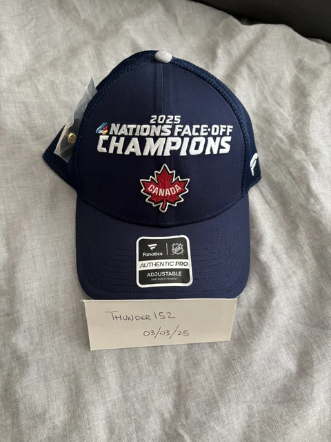 CANADA 4 NATIONS Face-Off 2025 Champions Locker Room Hat $160.00 ...