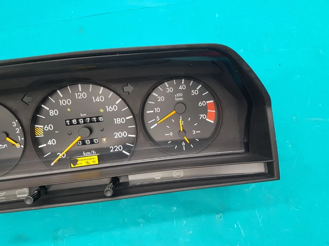 ORIGINAL MERCEDES-BENZ W201 190E Instrument Cluster Tachometer ...