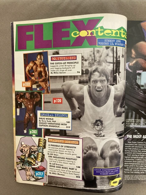 FLEX BODYBUILDING MUSCLE Magazine / Arnold Schwarzenegger / Summer 1995 ...