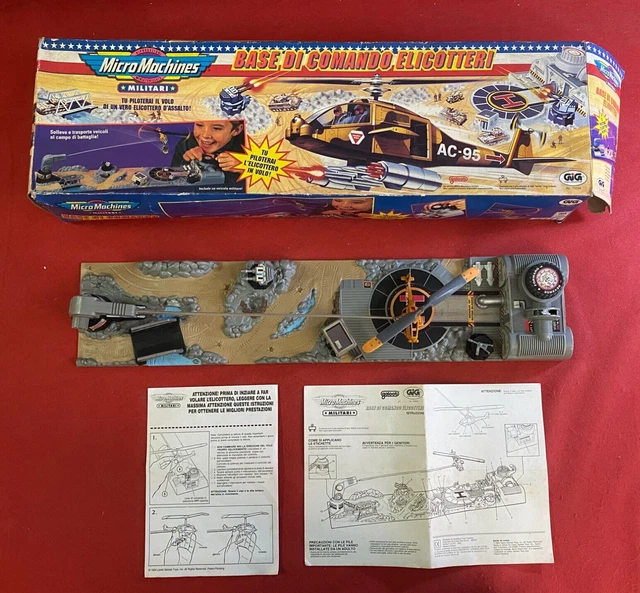 MILITARY MICRO MACHINES Command Base Helicopters + Box Box Gig 70034 £ ...