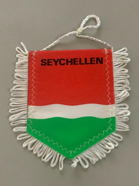 SEYCHELLEN FANION VINTAGE blason banderin pennant drapeau pays football ...