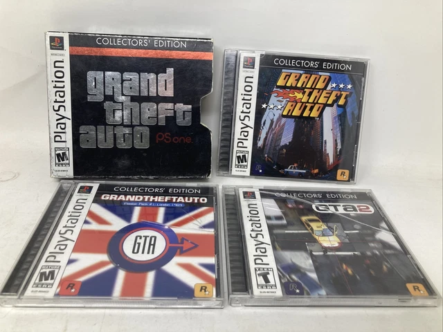 GRAND THEFT AUTO Collectors' Edition PS One PS1 Discs are in Mint ...