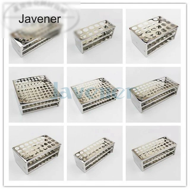 VARIOUS DIAM X Holes Stainless Steel Test Tube Rack Holder Science Lab ...