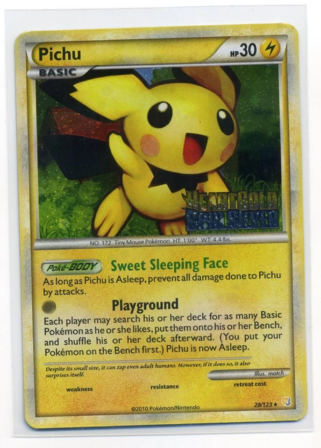 CARTE POKÉMON POKEMON Pichu HeartGold SoulSilver pré-version ...