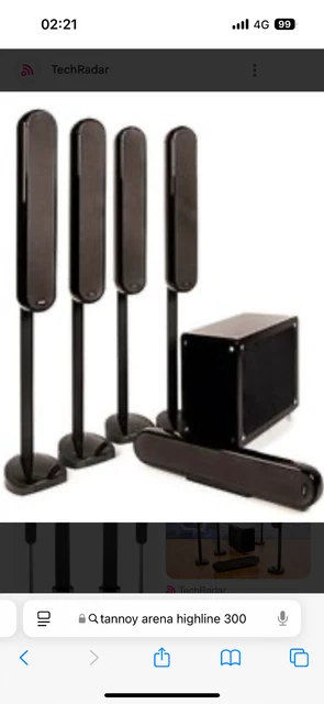 TANNOY ARENA HIGHLINE 300 Surround Sound Speaker System £1.75 - PicClick UK