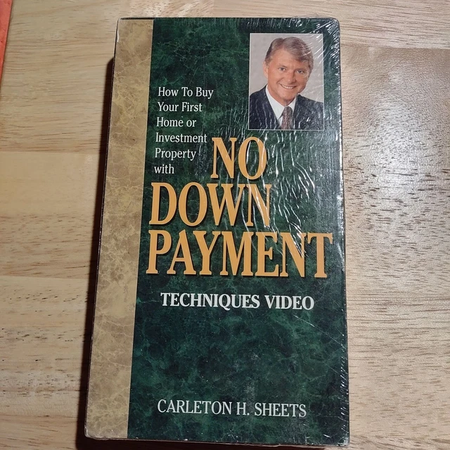 CARLETON H. SHEETS No Down Payment Techniques Video VHS Sealed Real ...