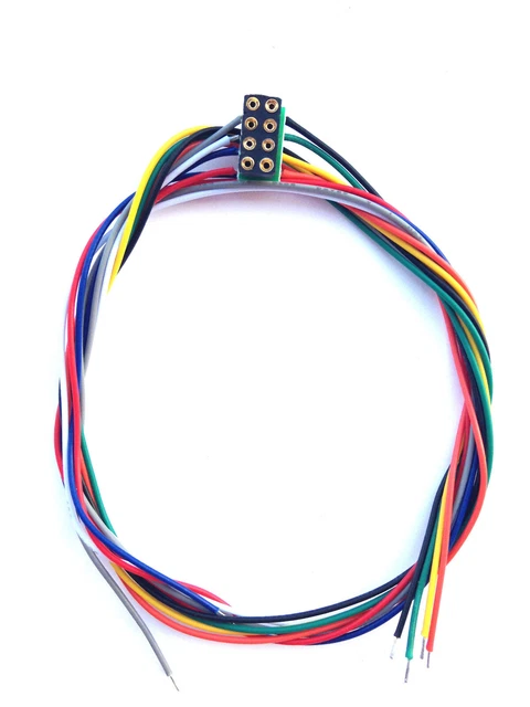LAISDCC 860001 8-PIN NEM652 DCC decoder socket with pre-wired harness £ ...