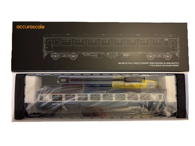 OO GAUGE ACCURASCALE Mk2 C TSO (T) E6522 Buffet Blue Grey Inter-city ...