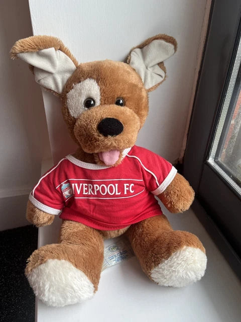 LIVERPOOL F.C. FOOTBALL Club Build A Bear Puppy Dog Soft Toy Plush B-A ...