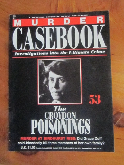 MAGAZINE MURDER CASEBOOK The Croydon Poisonings No. 53 Great ** Must ...