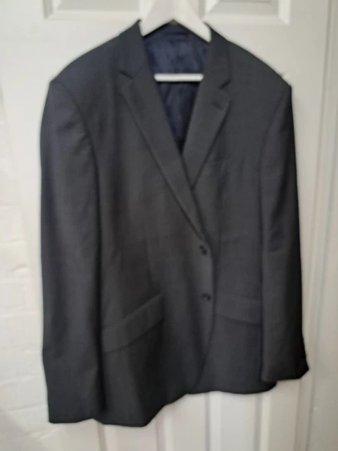 AUSTIN REED CHARCOAL Grey Suit UK 44 Long Savile Row London Formal 2 ...