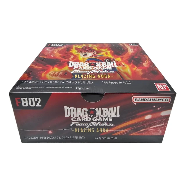 DRAGON BALL FUSION WORLD FB02 Blazing Aura Display English Booster Box EUR 74,99 - PicClick DE