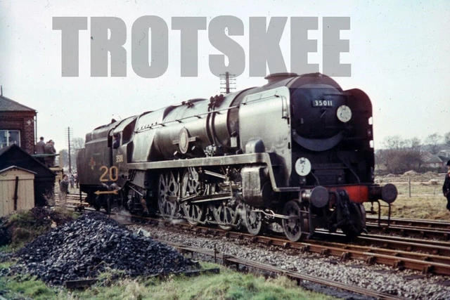 35MM SLIDE BR British Railways Steam Loco 35011 Class MN c1967 Original ...