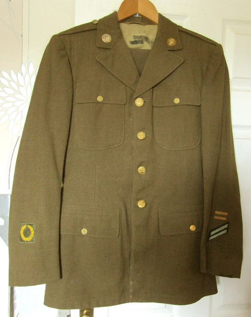 RARE WW2 US Army Enlisted Man’s Service Dress Jacket & Trousers £44.83 ...