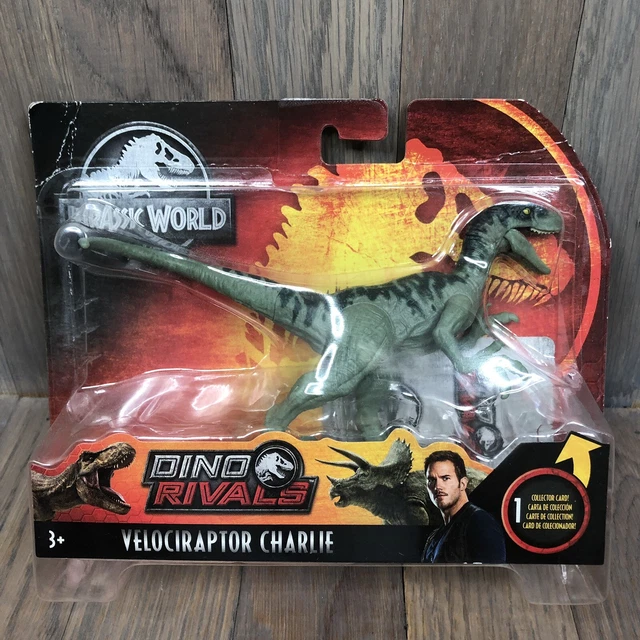 JURASSIC WORLD DINO Rivals VELOCIRAPTOR CHARLIE Attack Pack Dinosaur ...