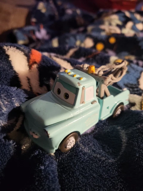 DISNEY PIXAR CARS Blue Mater Tow Truck Supercharged 1:55 die cast metal ...