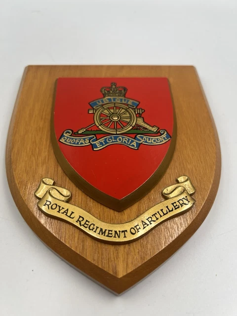 ROYAL ARTILLERY REGIMENTAL Mess British Army Wall Plaque Shield Crest £ ...