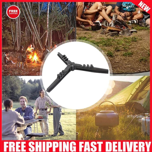 FOLDABLE FUEL CAN Stabilizer Compact Butane Gas Tank Bracket Camping ...