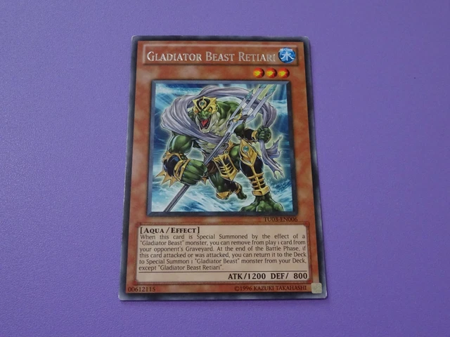 YU-GI-OH! TU03-EN006 GLADIATOR Beast Retiari - Rare EUR 13,57 - PicClick IT