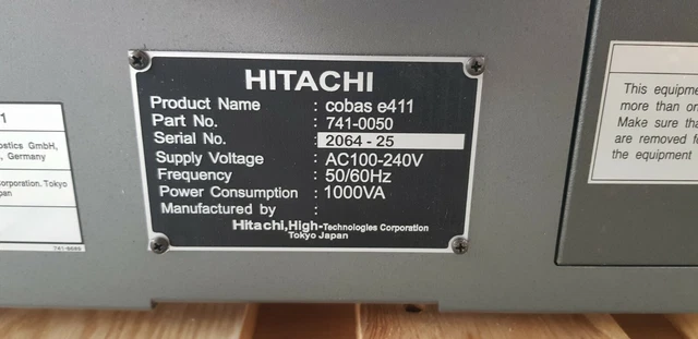 ROCHE COBAS E411 rack Immunology analyser Refurbished calibrated ...