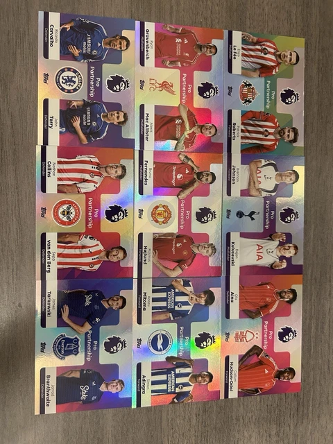 TOPPS 2026 PRO Partnership Cards X 9 £3.24 - PicClick UK