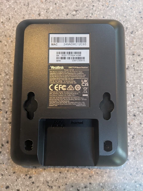 YEALINK W70B DECT IP Base Station, with desk stand and power supply £39 ...