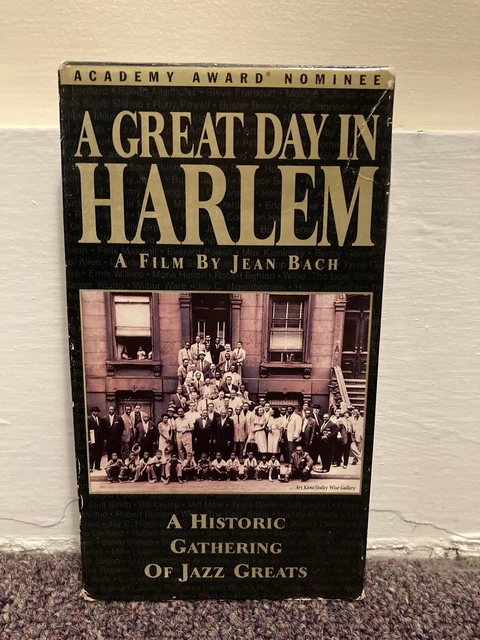 A GREAT DAY In Harlem VHS Tape Historic Gathering of Jazz Greats Jean ...