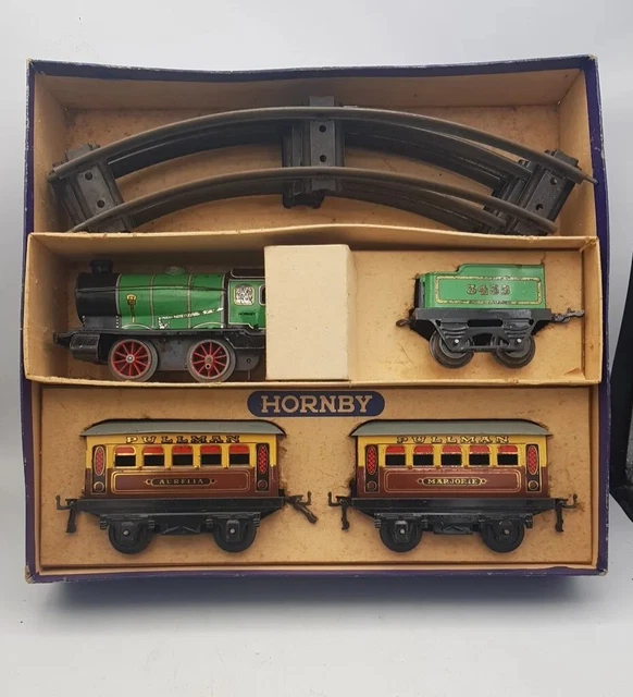 HORNBY TRAINS O Gauge M1 Passenger Set Boxed Boxed Model Railway Layout ...