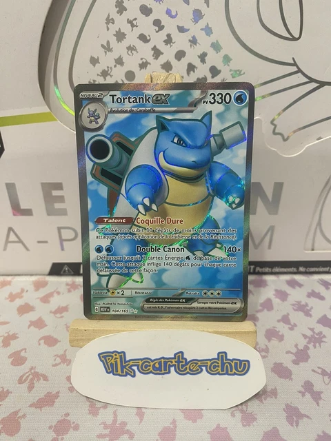 CARTE POKÉMON TORTANK EX Full Art 184/165 Écarlate Et Violet EV3.5 151 ...